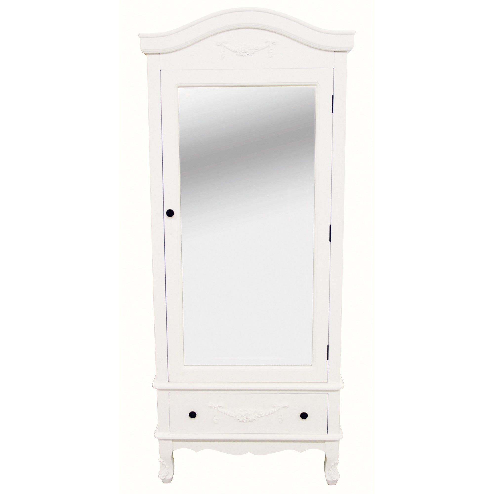 Toulouse Single Wardrobe Ivory Off White Compare Furnishings