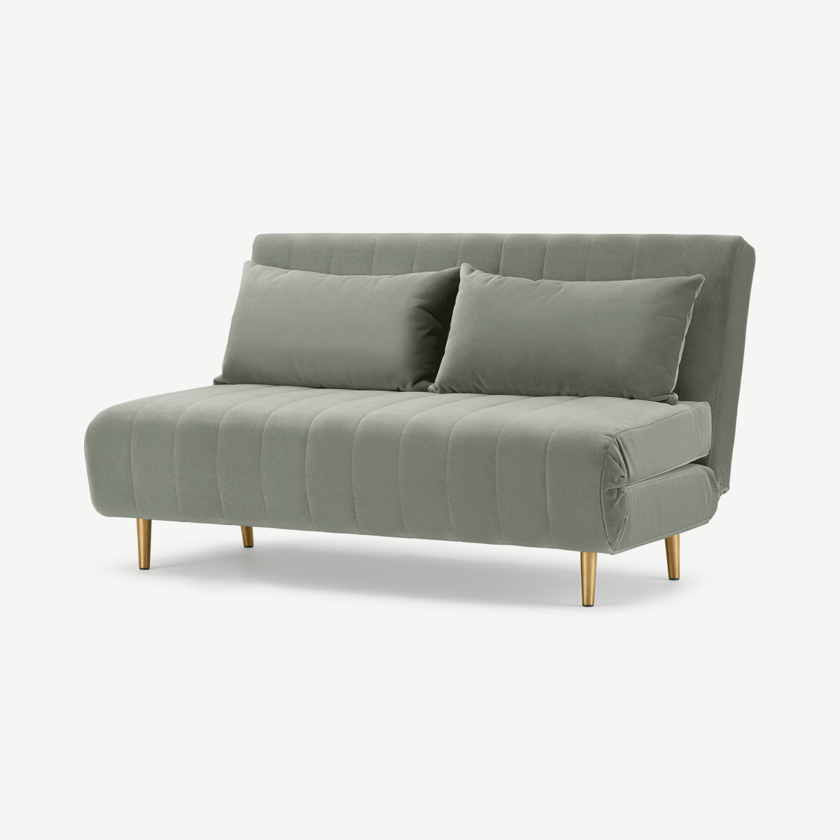 Bessie Large Double Sofa Bed Sage Green Velvet
